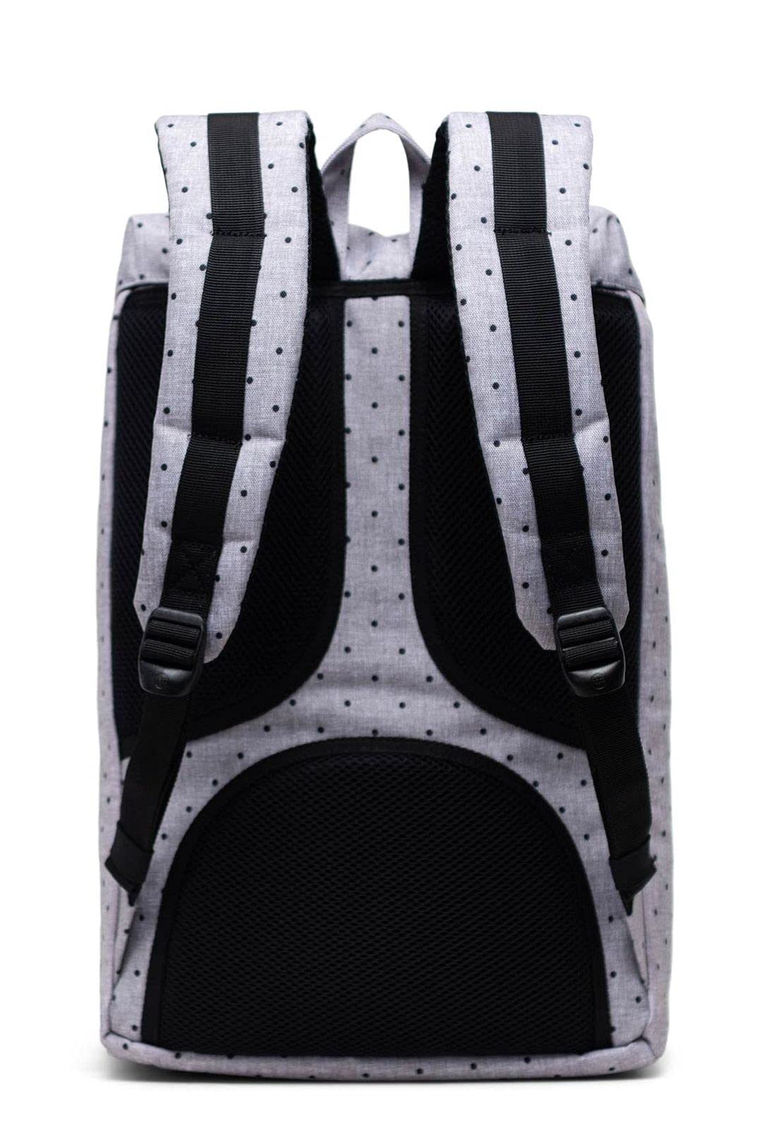 Herschel Supply Co. Little America Mid-Volume Polka Dot Crosshatch Grey/Black One Size