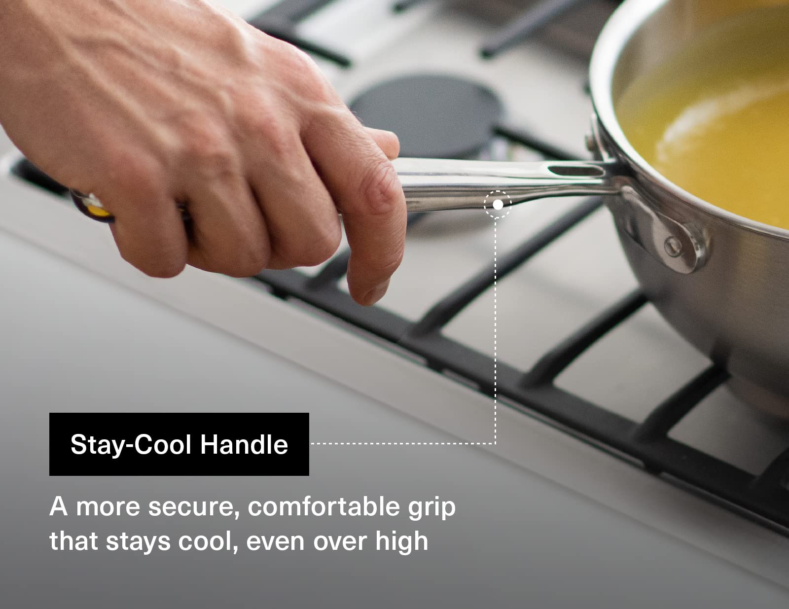 Misen Premium Saucier Pan with Lid & Stay Cool Handle - 5-Ply Stainless Steel Cookware - Gas, Electric & Induction Cooking, Thick Bottom, Nonstick Interior, Heats Evenly - 3 Quarts