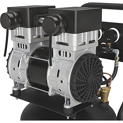 NorthStar Portable Electric Air Compressor - 2 HP, 20-Gallon Vertical Tank, Super-Quiet Operation, Oil-Free Pump, 5.4 CFM @ 90 PSI