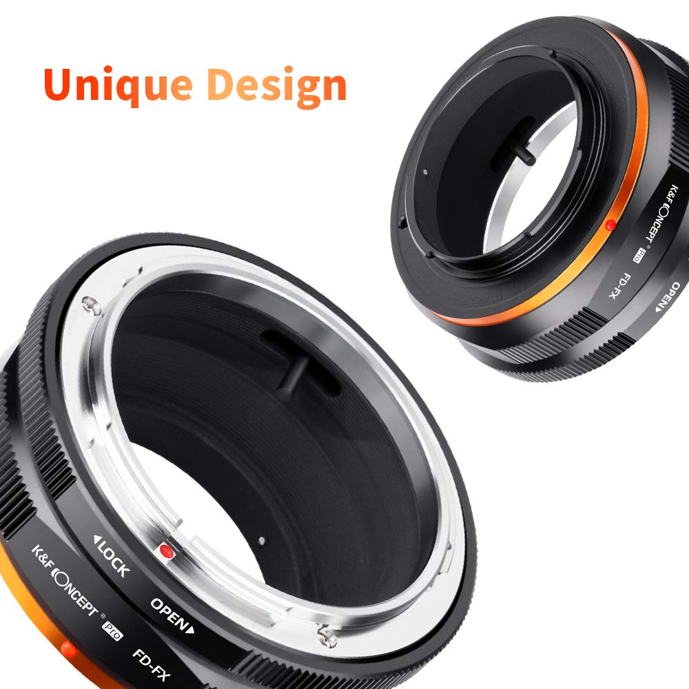 K&F Concept Lens Mount adapter Compatible for Canon FD FL Lens to Fujifilm Fuji X-Series X FX Mount Mirrorless Cameras with Matting Varnish Design for Fuji XT2 XT20 XE3 XT1 X-T2