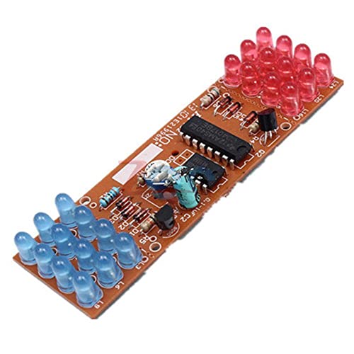 NE555 + CD4017 Red Blue Double Color Flashing Lights Board Kit StrobePractice Learning DIY Kits Electronic Suite Module