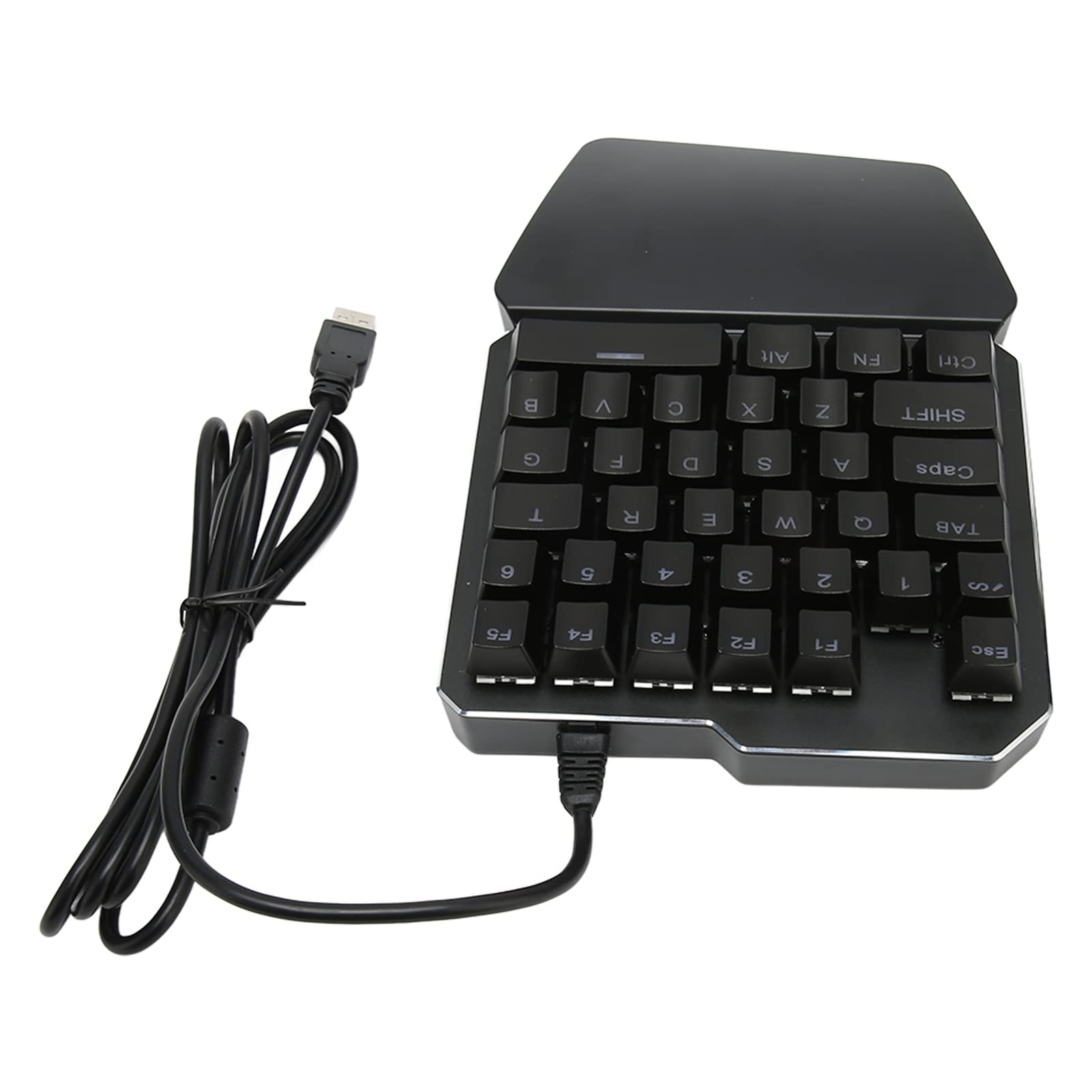 Naroote Gaming Keypad, ABS RGB Backlit 35 Keys One Handed Keyboard for Gaming