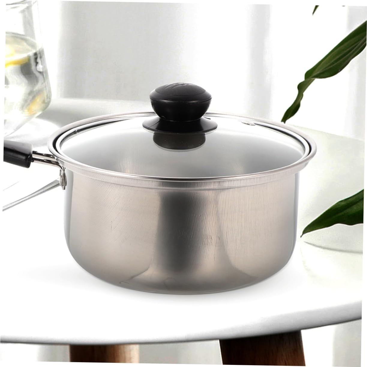 SHOWERORO 1Set Stainless Steel Handheld Soup Pot Stovetop Cooking Pot for Milk and Soup Heating Kitchen Essentials and Easy to Use