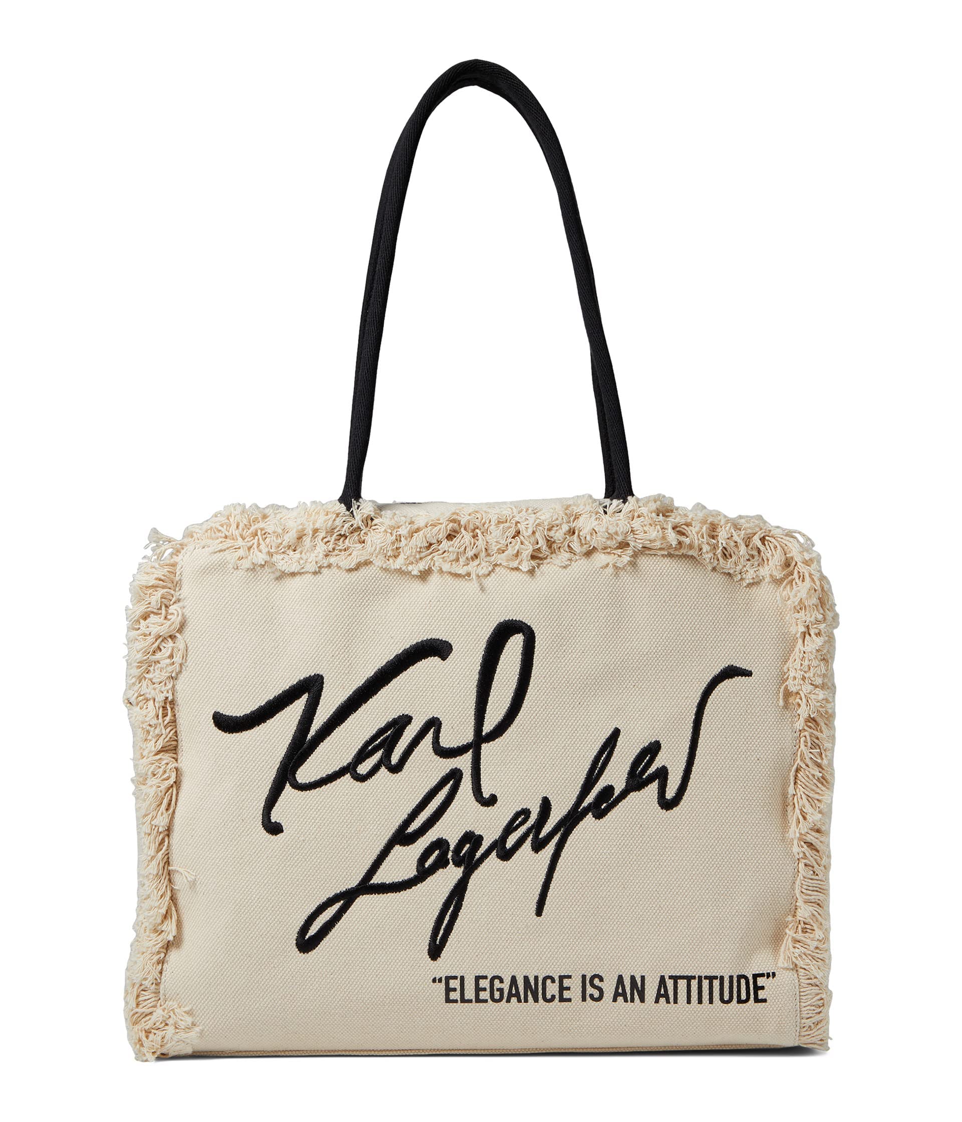 KARL LAGERFELD Paris Margot Tote Beige/Black One Size