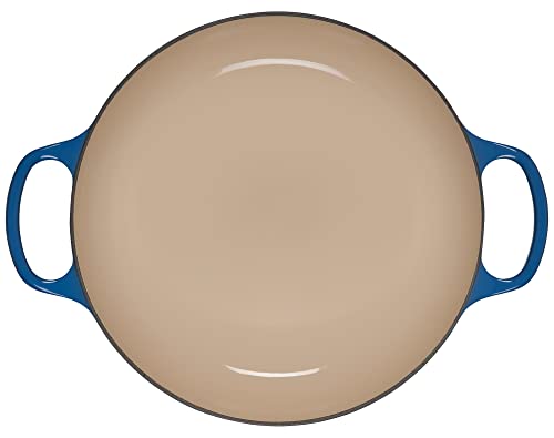 Le Creuset Olive Branch Collection Enameled Cast Iron Signature Braiser, 3.5 qt., Marseille with Embossed Lid