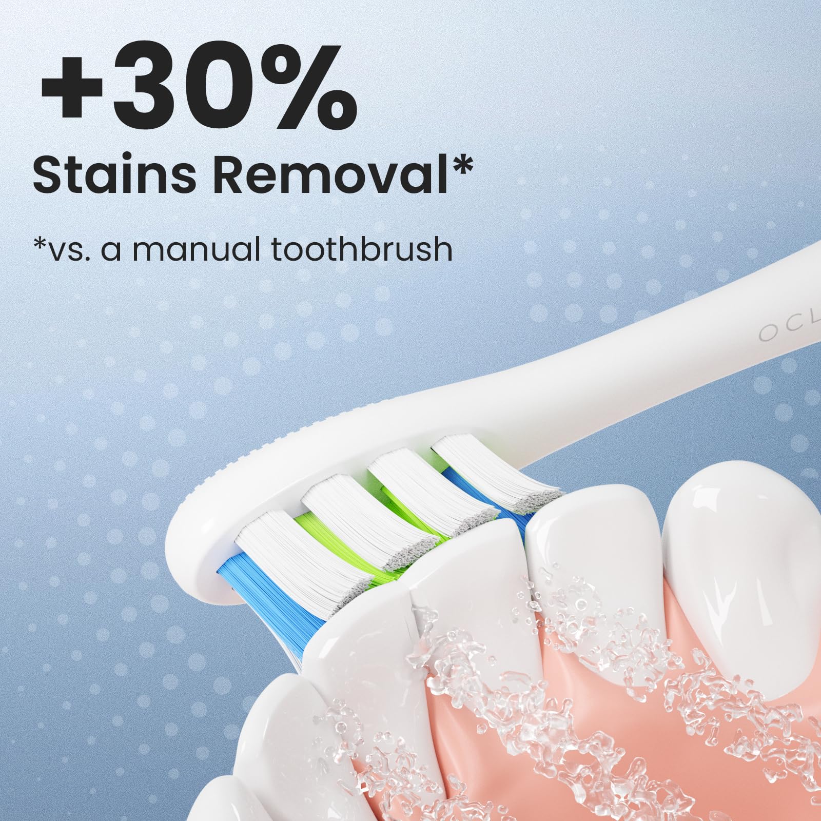Oclean Replacement Toothbrush Heads, 6 Packs, White, Compatible with All Oclean Electric Toothbrush