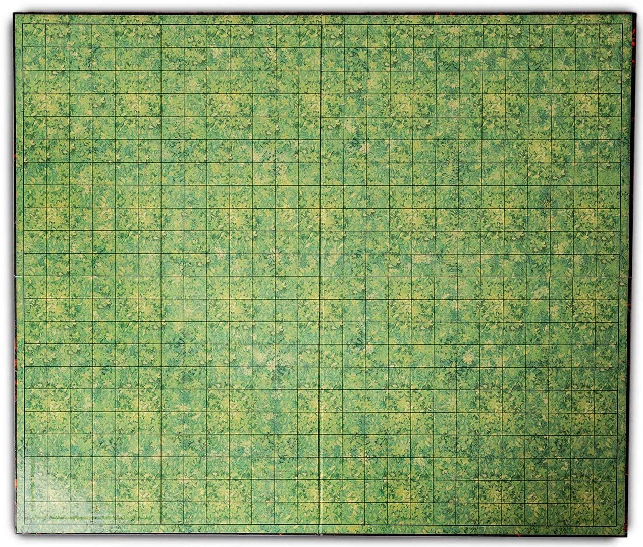 Hexers Role-Playing Game Board Mat, Square Grid Terrains, 8 Different terrains, Compatible with Dungeons and Dragons DND Pathfinder RPG, 27 on 23 inches, 1 inch Squares, Foldable & Dry Erase