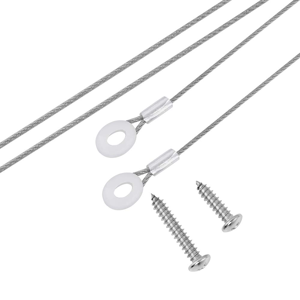 Iparts Stainless Steel Cooler Lid Strap Replacement for Igloo Coolers and Coleman Coolers, Set of 2