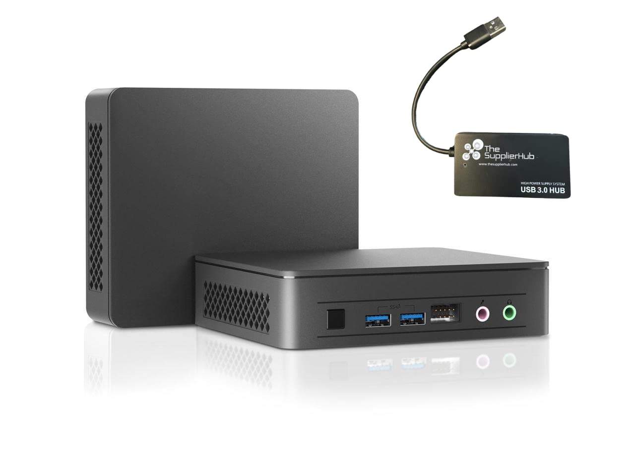 Intel NUC 11 Essential Kit NUC11ATKC4 0.56L Sized Mini PC Windows 10 Pro Business Desktop,Celeron N5105, up to 64GB DDR4 RAM, up to 1TB PCIe SSD, 802.11AC, Bluetooth + USB HUB (16GB RAM / 512GB SSD)