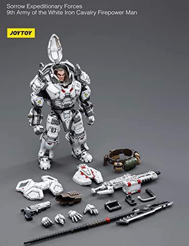 JoyToy 1/18 Scale Action Figures Mecha Sorrow Expeditionary Forces 9th Army of The White Iron Cavalry Firepower Man