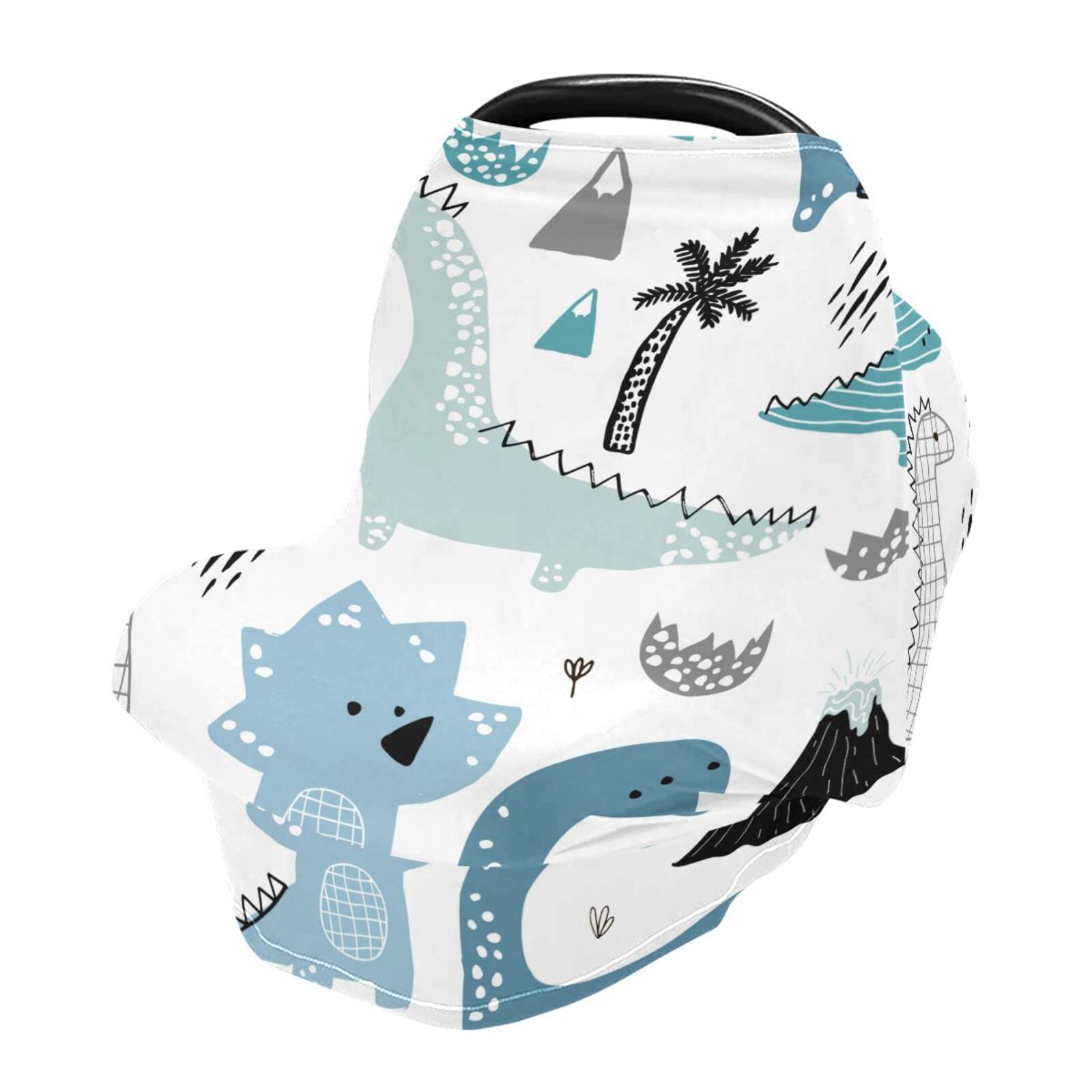 Nursing Cover Breastfeeding Scarf Cute Dinosaurs(k1)-for Baby Car Seat Covers, Stroller Cover, Carseat Canopy(228vb2b)