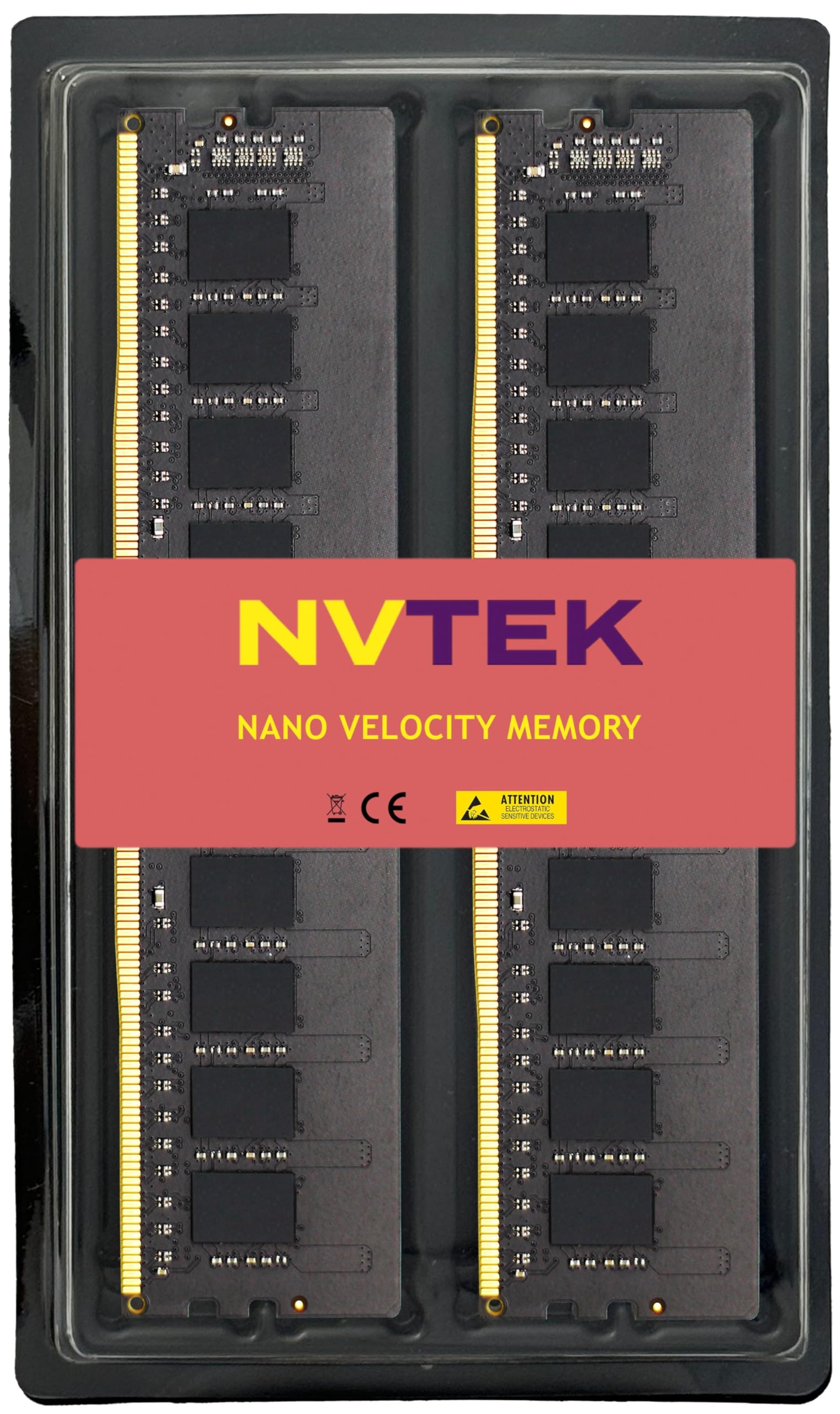 NVTEK 64GB (4X16GB) DDR4 2133MHZ PC4-17000 UDIMM 2Rx8 1.2V 288-PIN Non-ECC Unbuffered Desktop PC Computer Memory KIT