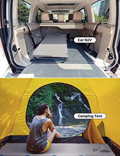 JOYTUTUS Camping Cot, Backpacking Cot Ultra-Lightweight 4.4lbs Cots for SUV Truck, Sleeping Tent Cot Folding Portable Bed Camping Essentials, Easy Set-Up, Outdoor Hiking Travel Grey