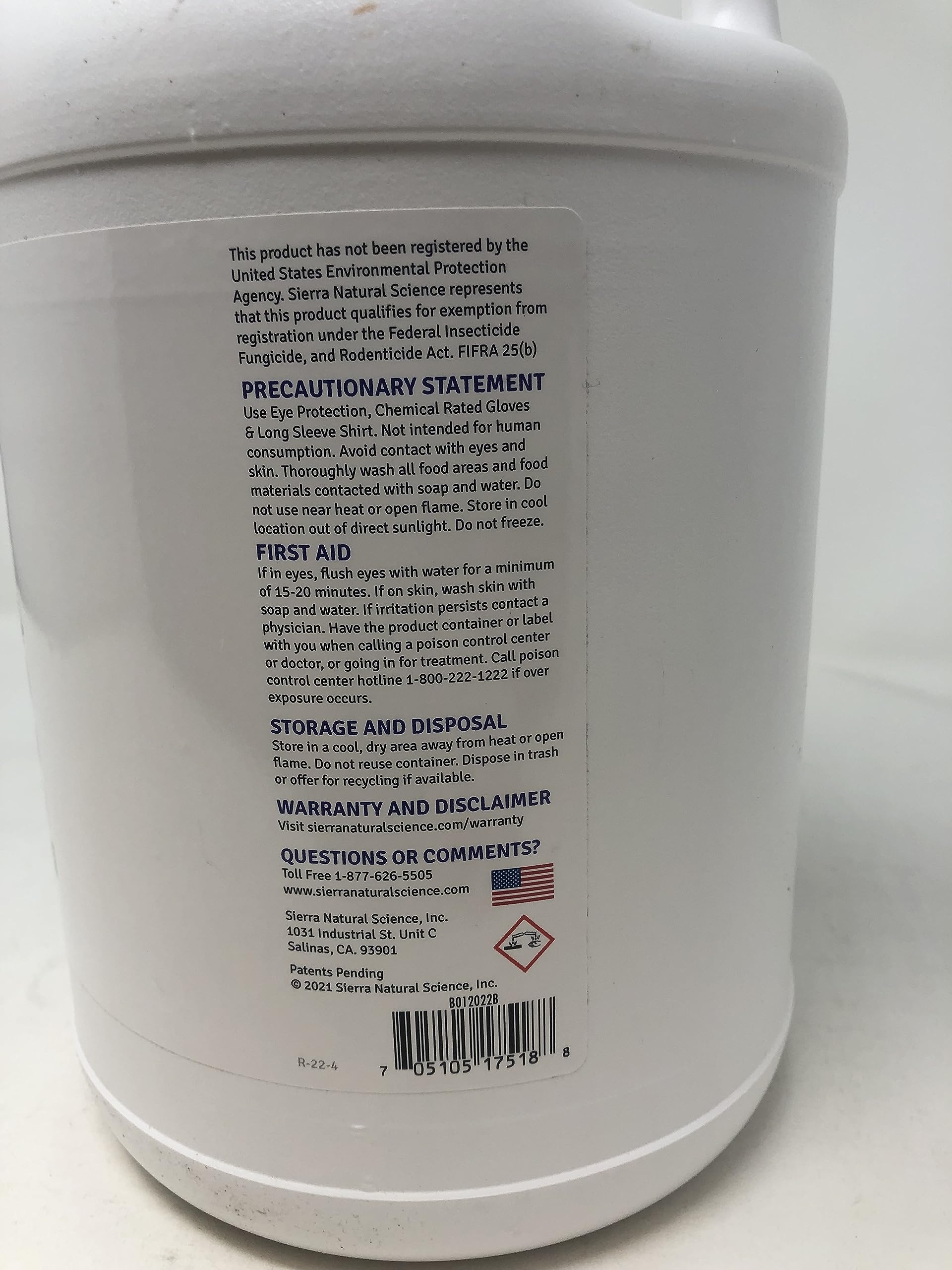 Sierra Natural Science - 217c Mite Control Concentrate - 1 Gallon