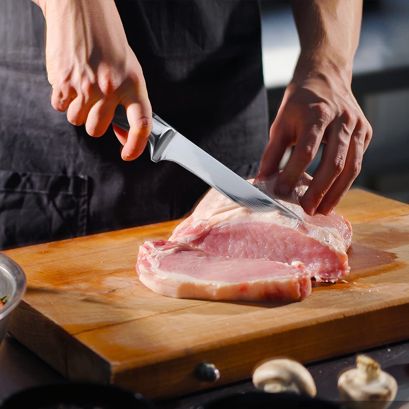 Kitory Boning Knife 6", Carving Knife Fillet Knife with Sheath, Ergonomic & Pakkawood Handle, 2023 Gift