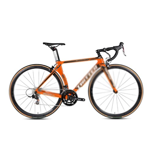 LUGMOzxc Bicycle Speed Carbon Road Bike Groupset 700Cx25C Tire (Color : Orange, Size : 22)