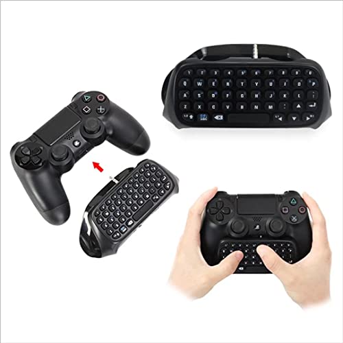 JRSHOME Bluetooth Keyboard Chatpad for Playstation 4 with Built in Speaker That Requires No Headset, or Use The Built-in Audio Jack