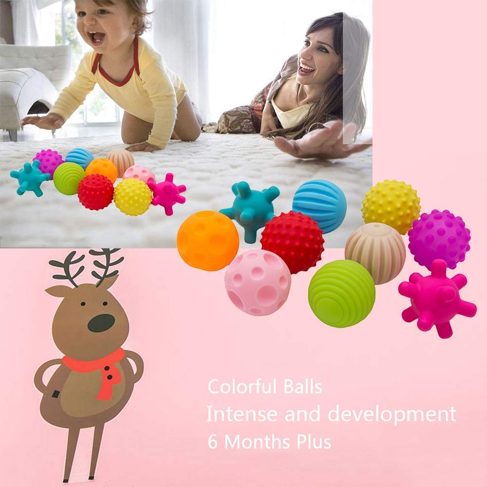 ROHSCE 23 Pcs Soft Montessori Toys for Babies, Developmental Learning Education Baby Sensory Toys 6-12 Months