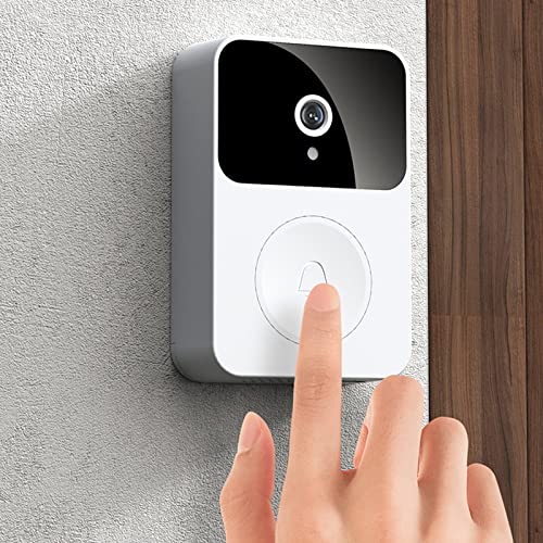 Intelligent Visual Doorbell Smart Wireless Remote Video Doorbell Hd Night Vision Home Two-Way Intercom Remote Monitoring Capture WiFi Rechargeable Security Door Doorbell