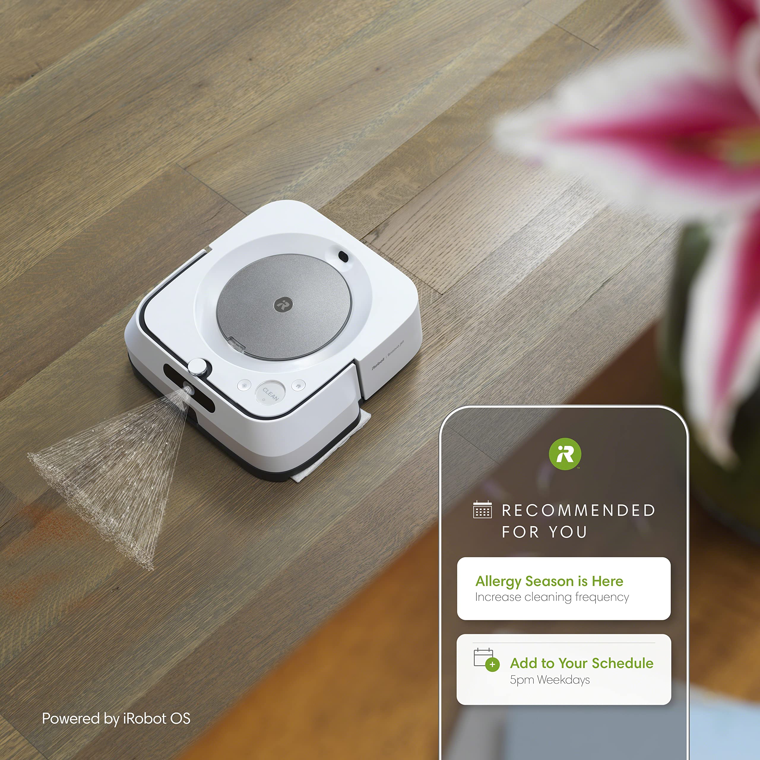 iRobot Braava Jet M6 (6110) Ultimate Robot Mop- Wi-Fi Connected, Precision Jet Spray, Smart Mapping, Works with Alexa, Ideal for Multiple Rooms, Recharges and Resumes (Renewed)