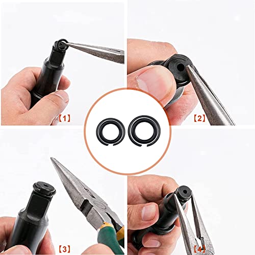 MEFONKOU 1/2" 3/8" Impact Wrench Retaining Socket Rings & with Ring Wrench o ring for Electric Wrench Air Wrench, Impact friction ring, pull ring(10 sets)