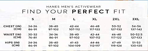 Hanes Essentials Sweatpants, Men’s Cotton Jersey Pants with Pockets, 33”, Charcoal Heather, Medium