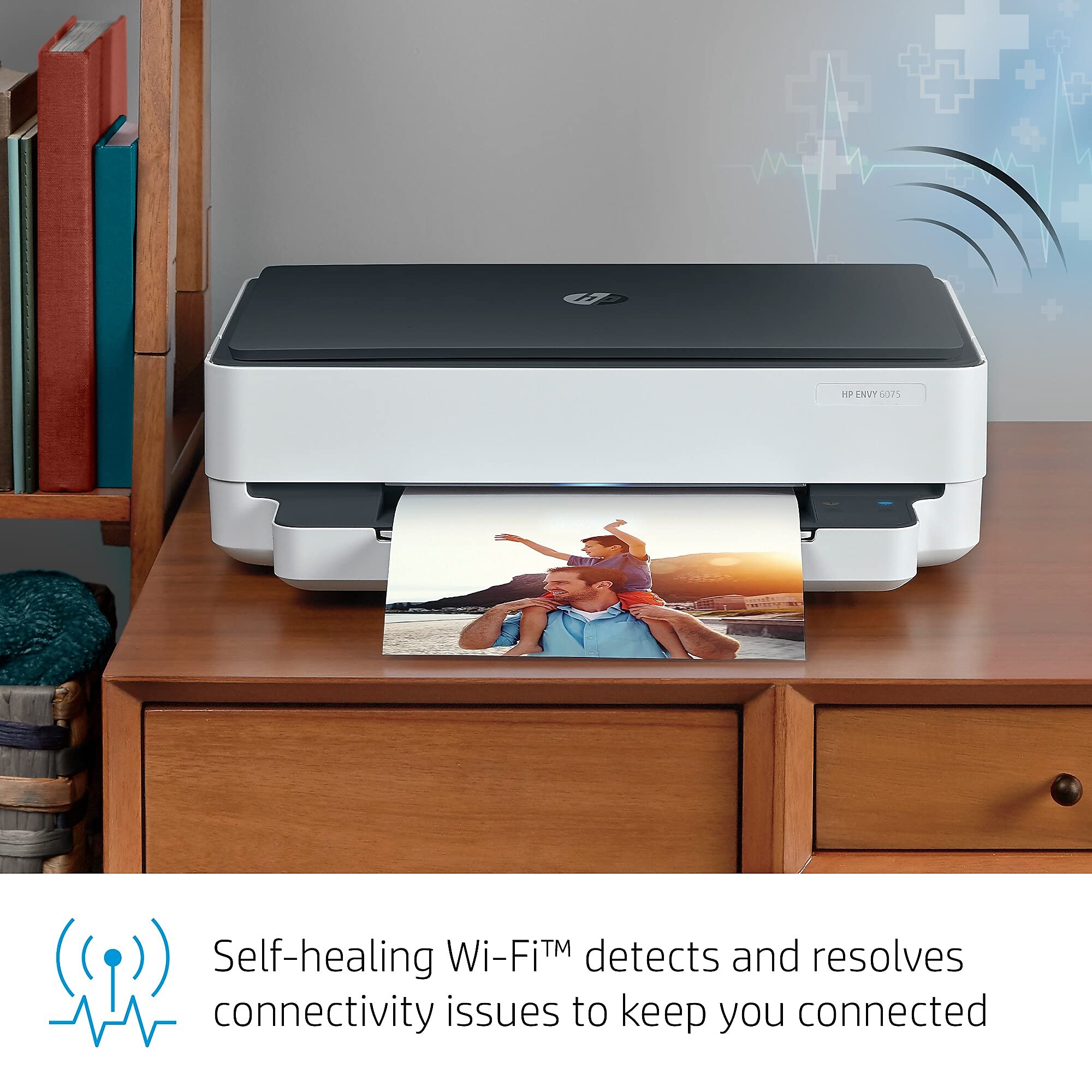 HP Envy Pro 6475 Wireless All-in-One Printer, Includes 2 Years of Ink Delivered, Mobile Print, Scan & Copy, Compatible with Alexa (8QQ86A)
