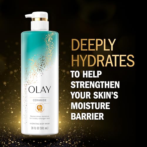 Olay Cleansing & Strengthening Women's Body Wash with Ceramide and Vitamin B3 Complex 20 fl oz (Pack of 4)