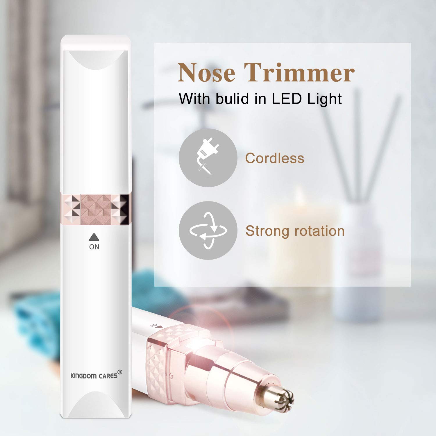 HOT-FEELING Eyebrow Trimmer, New Facial Hair Remover for Women with LED Light