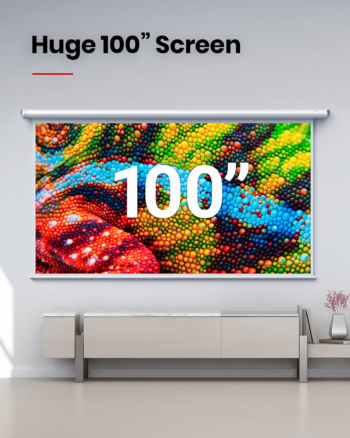 NEBULA Cosmos Laser 1080P Projector with Nebula 100-Inch Projector Screen for Home, Office, and Classroom