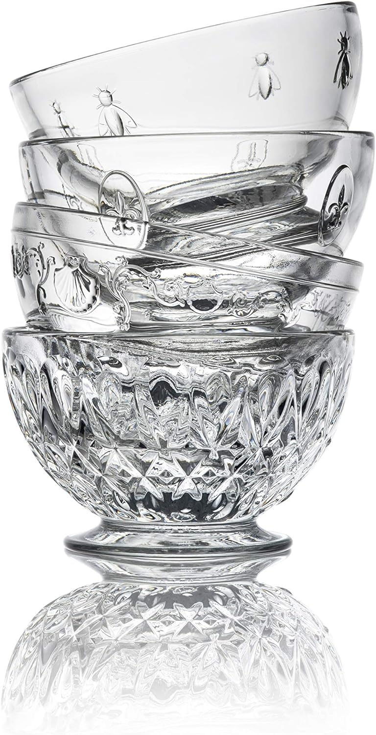La Rochere Versailles Bowl (Set of 6), 21 oz, Clear