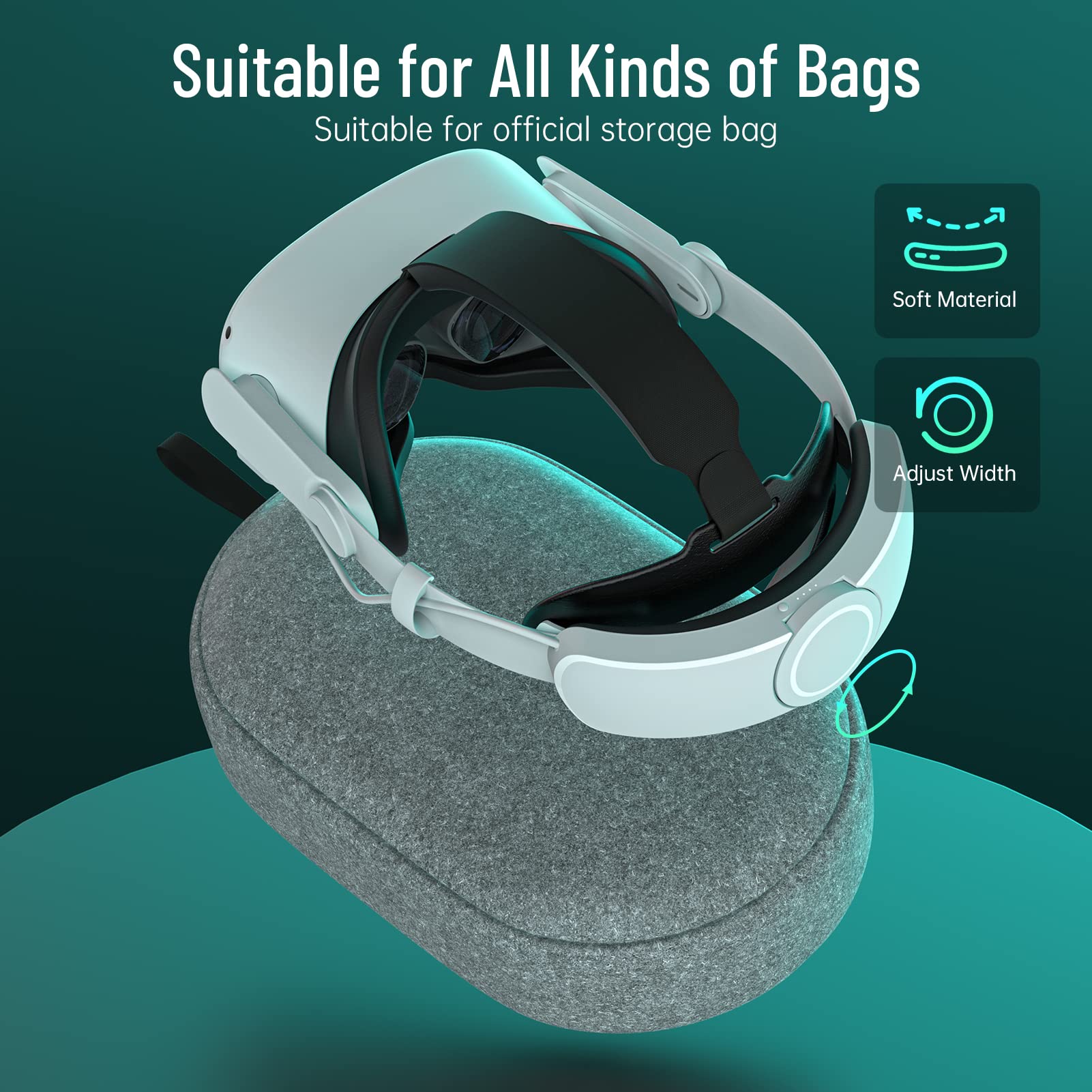 Head Strap with Battery Pack for Oculus Quest 2, Elite Head Strap Replacement 6000mah Compatible with Meta Quest 2 Accessories, Okaycat VR Headset Flip-Adjustable Extended Play Time Black