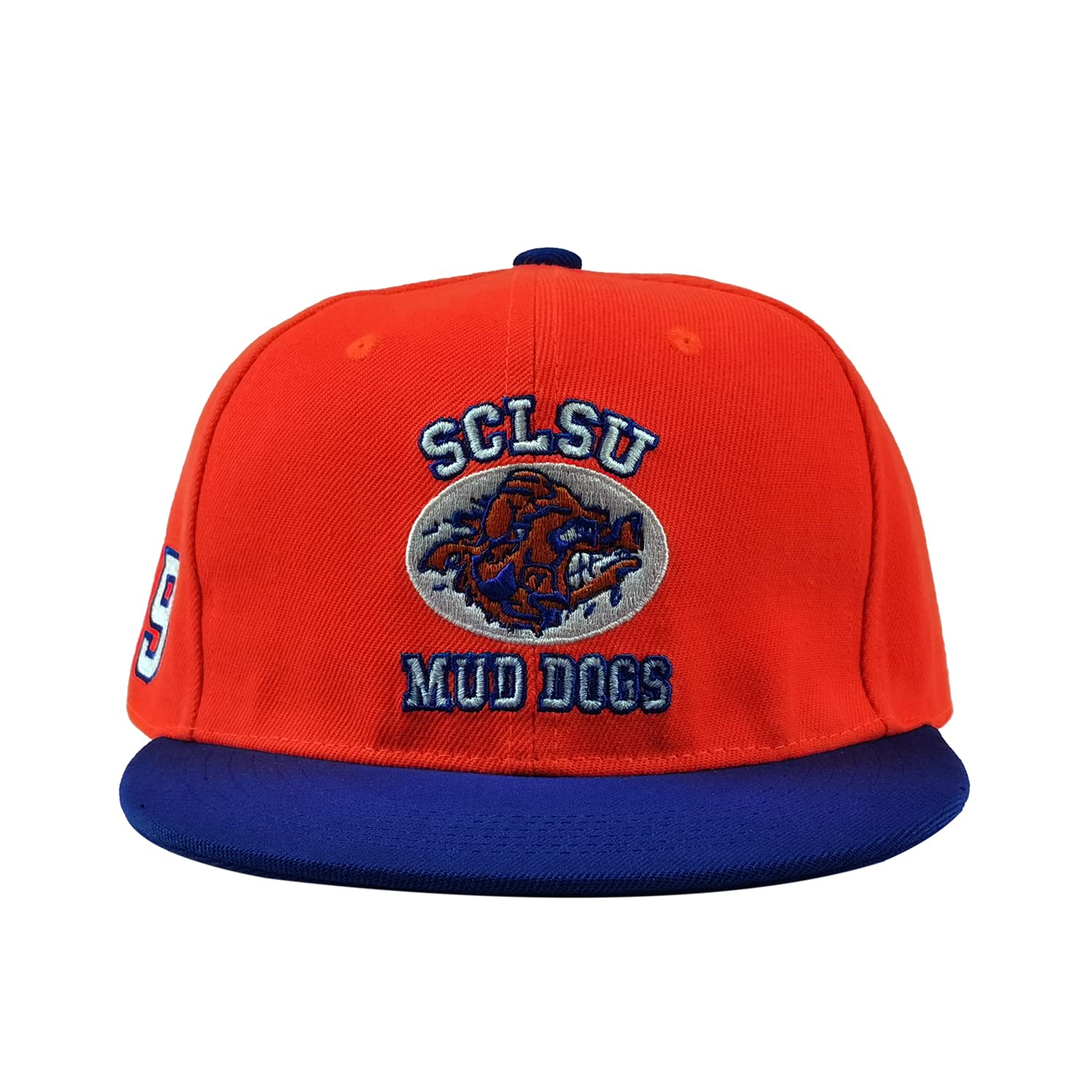 Kaleid The Waterboy #9 Bobby Boucher Adam Sandler Mud Dogs Movie Baseball Cap Snapback Hat Embroidered Adjustable Orange, 7-7 58