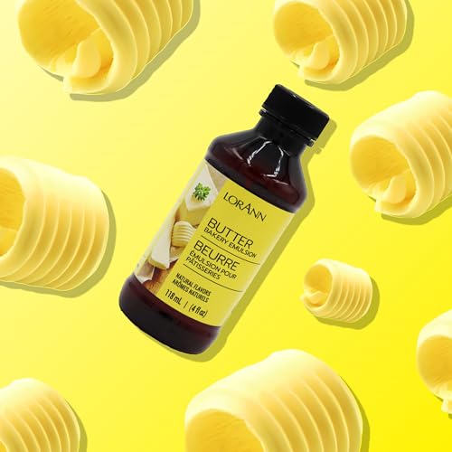 Lorann Oils Butter Bakery Emulsion: True Butter Flavor, Ideal for Enhancing Rich Dairy Notes in Baked Goods, Gluten-Free, Keto-Friendly, Butter Flavoring Essential for Your Kitchen