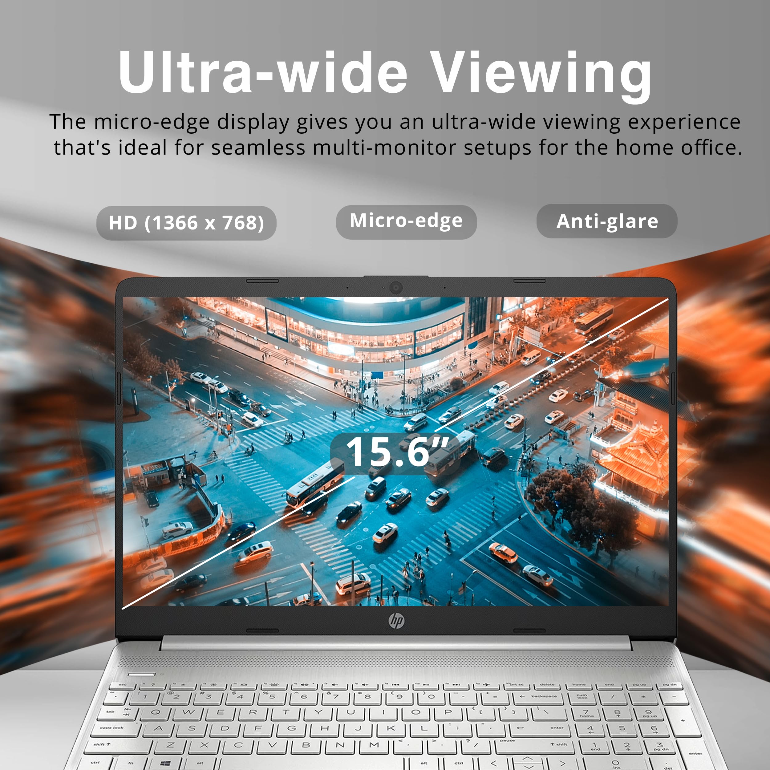 HP 2022 15.6'' HD Touchscreen Laptop, 11th Gen Intel Core i3-1115G4, 8GB DDR4 RAM, 256GB PCIe SSD, Intel UHD Graphics, HD Audio, 720p HD Camera, Win 11, Silver, 32GB Snow Bell USB Card