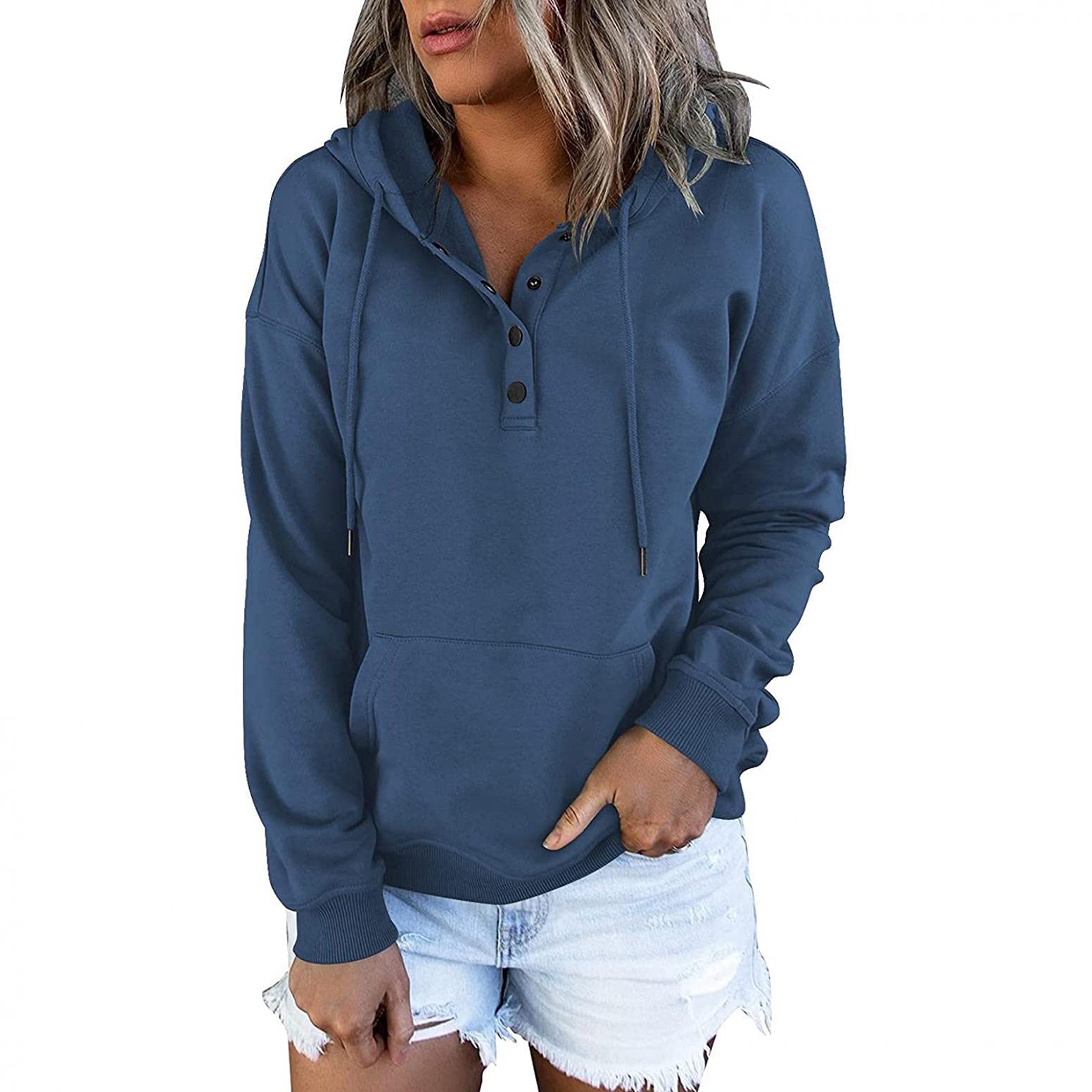 Lovely Nursling Hoodies for Women Pullover, Womens Casual Zipper Long Sleeve Hoodie Pullover Sweatshirts Hooded Tops with Drawstring