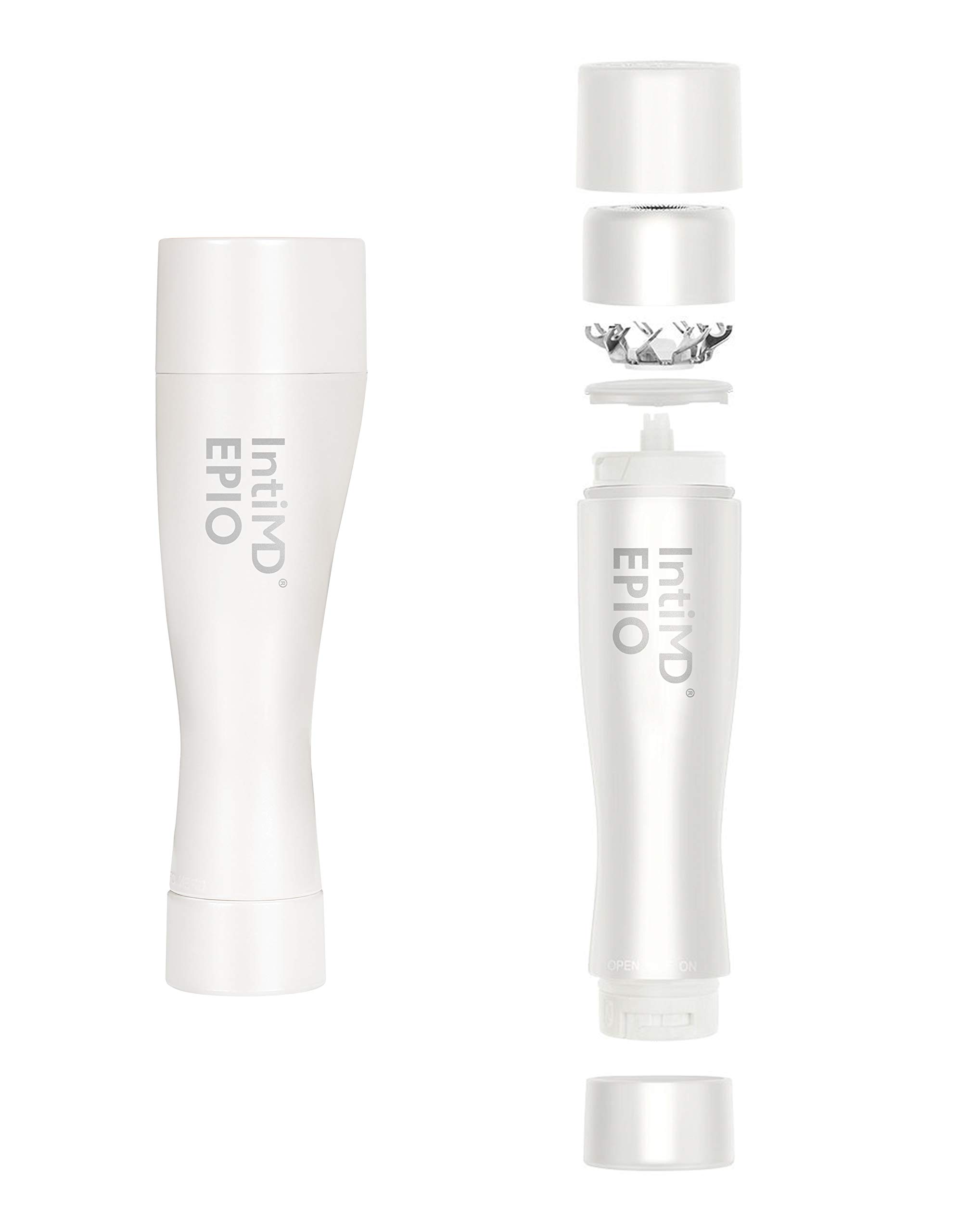 IntiMD EPIO Portable Compact Discreet Hair Remover, Painless, Safe, Gentle, Remove Peach Fuzz, Last Minute Touchups, Built in Light