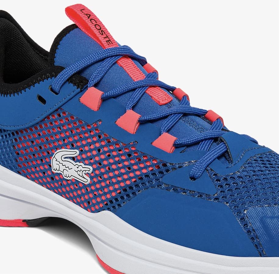Lacoste Women's AG-LT21 Tennis Shoes, Blue/White (us_Footwear_Size_System, Adult, Women, Numeric, Medium, Numeric_8)
