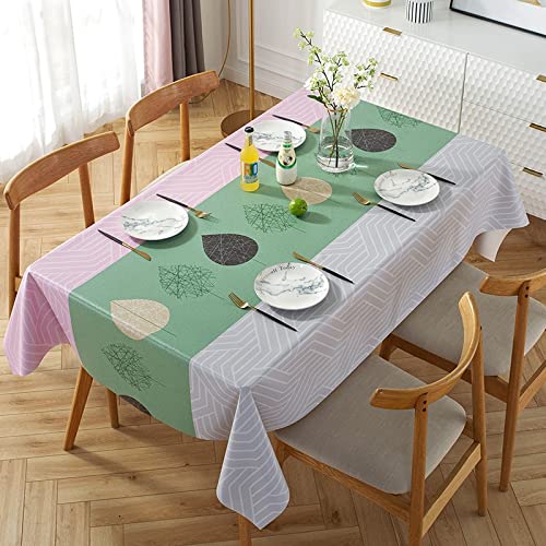 MLQL Nordic Bohemian Printing Rectangular Tablecloths for Table Party Decoration Waterproof Polyester Dining Tables Cover A8 140x210cm