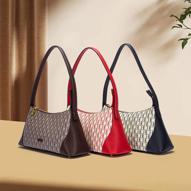 MWTS CHCH Letter printed women's shoulder bag convex bag square bag (Black)