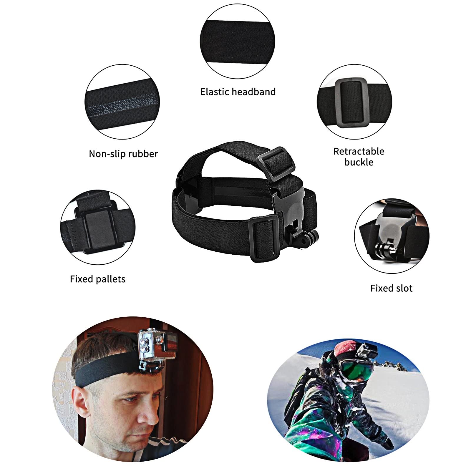 Kaliwery Waterproof Housing case for Gopro Hero 9 & 10 Compatible Black 60M/196FT Action Camera Accessory Kit Underwater Photography Products Diving Shell with Bracket Mount Accessories