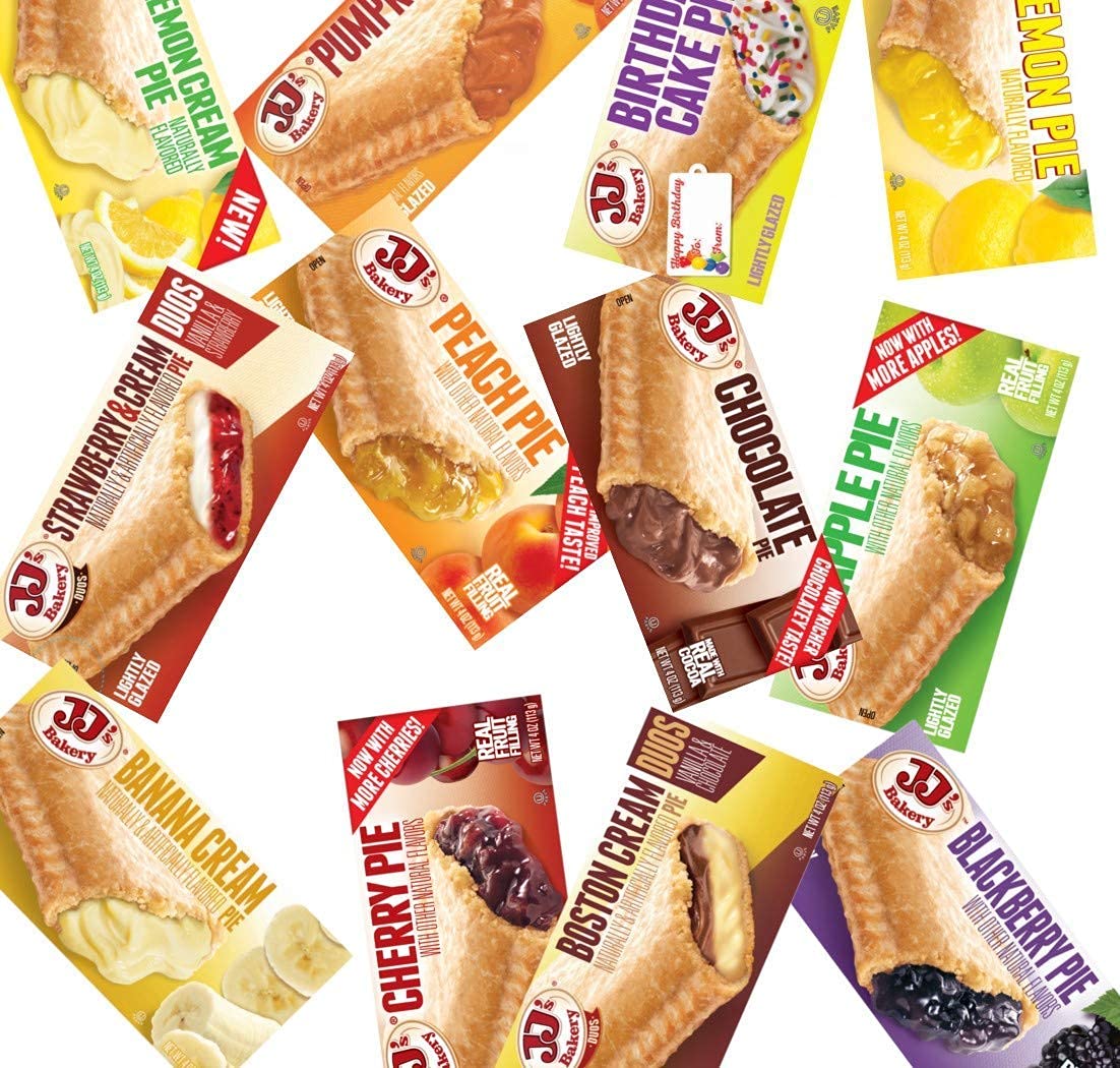 JJ's Bakery Fruit Pie Variety Pack | 6 Flavors | 6 Pack