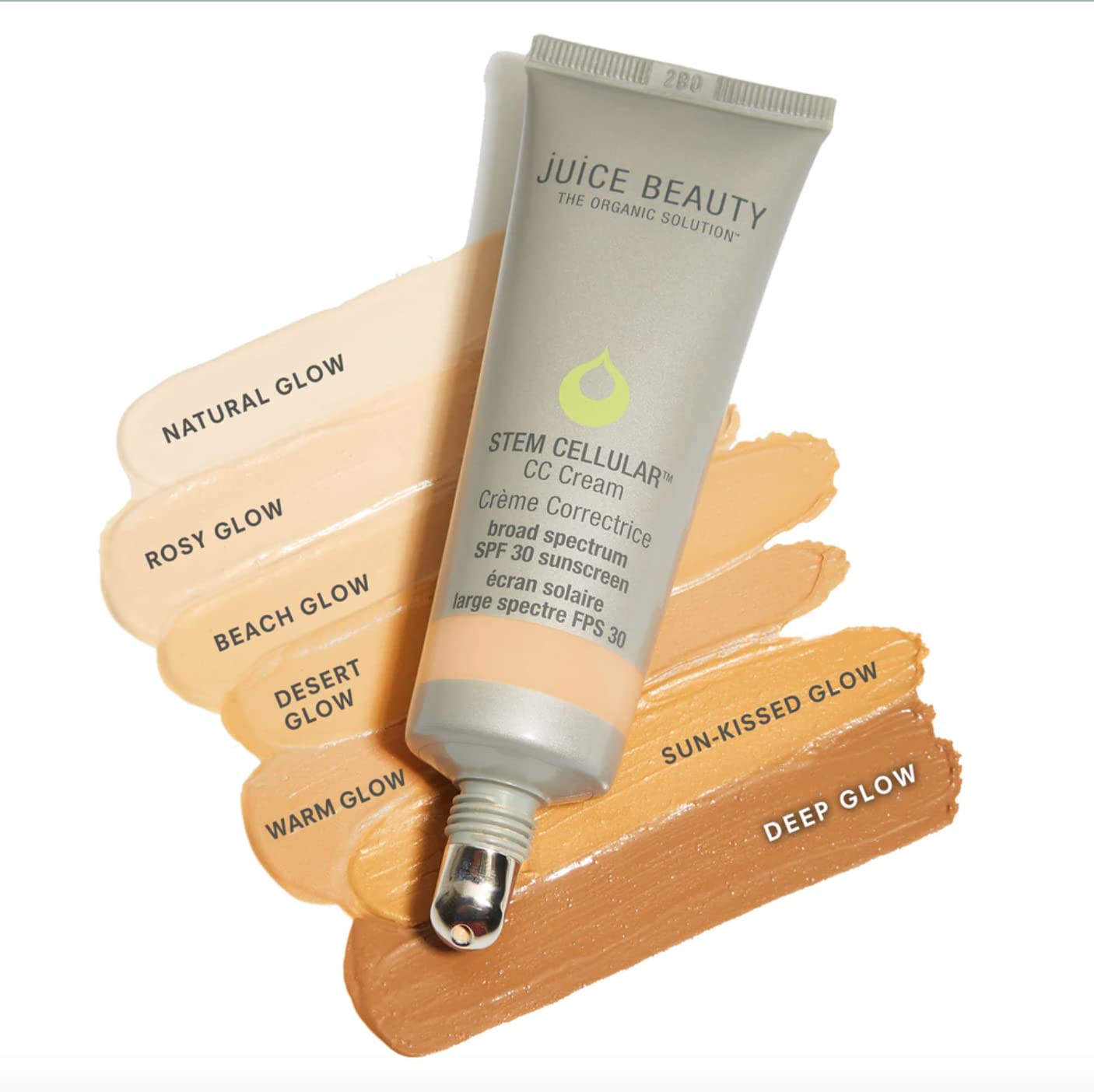 Juice Beauty STEM CELLULAR CC Cream with SPF 30 -Desert Glow, Natural-Looking Coverage, Sun Protection, Age-Defying, Skin-Perfecting Formula with Zinc SPF 30 Sunscreen-1.7 fl oz