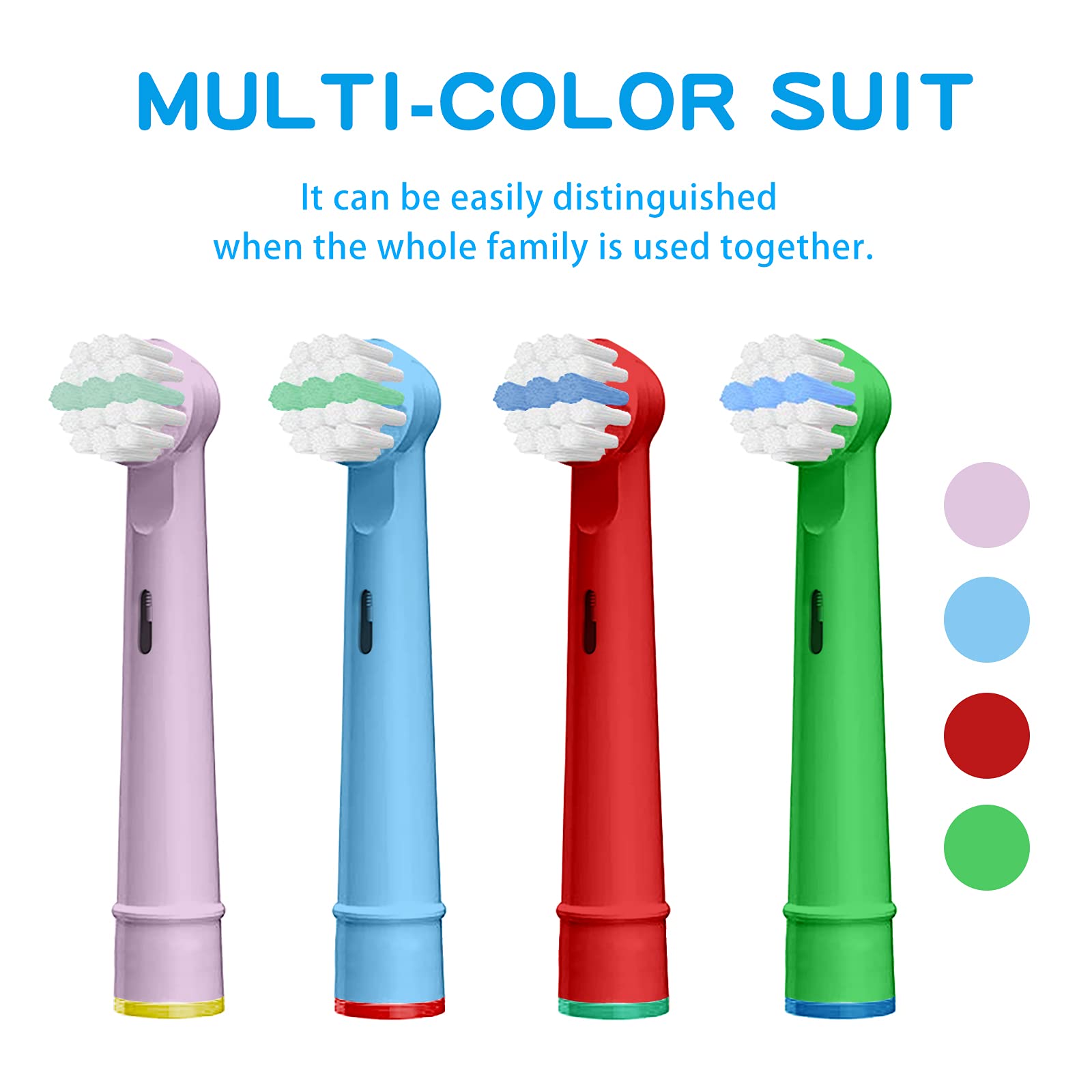 Kids Toothbrush Replacement Heads for Oral B Electric Toothbrush Replaced Brush Heads Soft Bristles for Children 8 Pack