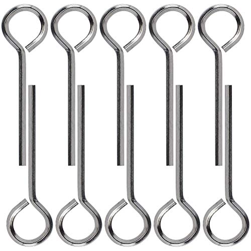 PAGOW 10 Pack 5/32" Standard Hex Dogging Key with Full Loop, Allen Wrench Door Key for Christmas Festival Party Decoration Hurricane Protection Push Bar Panic Exit Devices(0.84" x 2.78")
