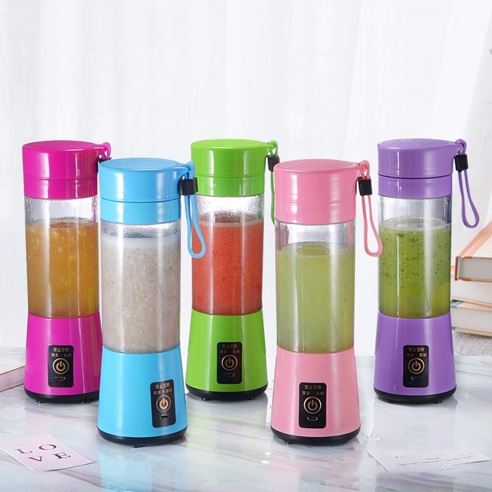 Luwsldirr 400ml Portable USB Electric Maker Blender Squeezer Bottle Fruit Juicer Smoothie