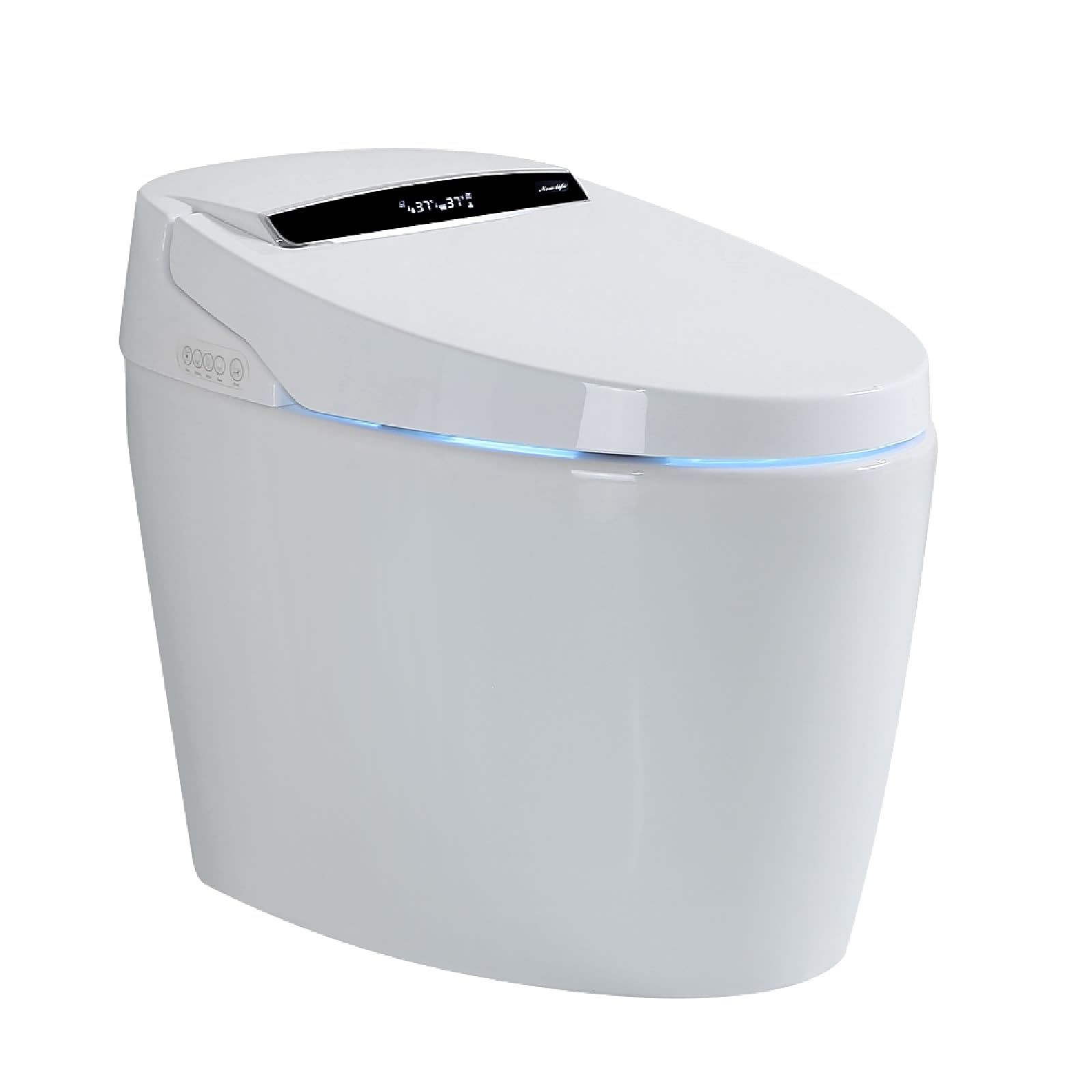 Toilet Smart Toilets Ceramic White with Heated Bidet Seat Portable Toilet with Bidet Built Bidet Toilet with Dryer and Warm Water