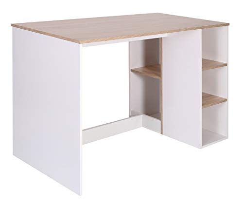 Homy Casa PC Latop Study Table Workstation Home Office Wood computer desk