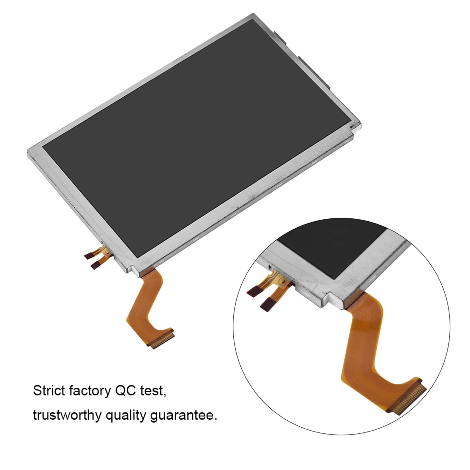 KOSDFOGE Glass Replacement Parts Accessories Top Upper LCD Screen Display Compatible with 3DS XL System Games