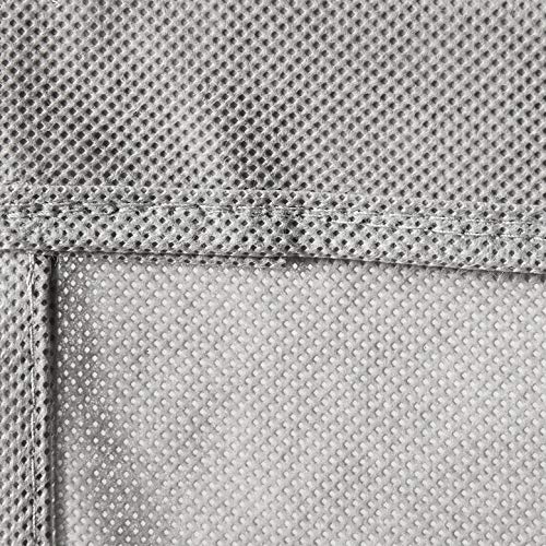 HOMZ 10, Grey and Clear Pockets Hanging Closet Purse Organizer (3817403)
